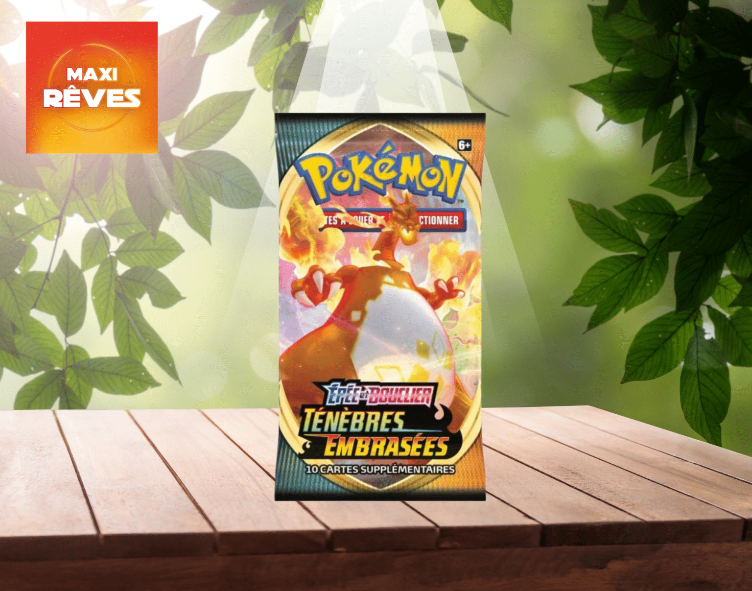 Pokemon Booster Ténèbres embrasées Illustration Dracaufeu - Maxi Rêves